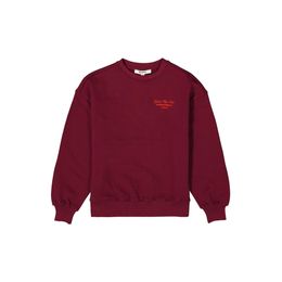 Garcia Sweatshirt M&auml;dchen Gr&ouml;&szlig;e 152/158 rot / weinrot / wei&szlig;