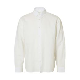 Selected Button Up Shirt 'SLHREGCLAY' male size M White