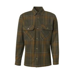 Jack & Jones Premium Button Up Shirt 'JPRRAYLE' male size L Olive / Dark green