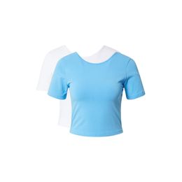 Only T-Shirt Damen Gr&ouml;&szlig;e XL hellblau / wei&szlig;