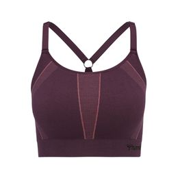 Hummel Sport-BH 'MT Power' Damen Gr&ouml;&szlig;e S lila / pflaume