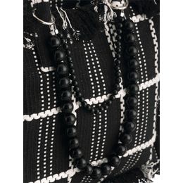 Heine Damen Tasche, Schwarz, Handtaschen, Material: Textil