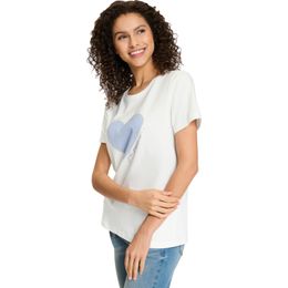 Heine Damen T-Shirt, Natur, Gr. 38, T-Shirts, 100% Baumwolle