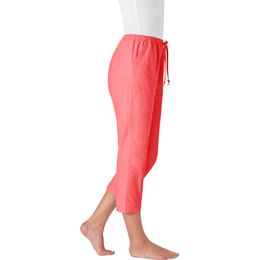 WITT Damen Schlupfhose aus b&uuml;gelarmer Strukturware, korallenrot, Gr&ouml;&szlig;e 52