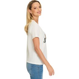 Heine Damen T-Shirt, Natur, Gr. 34, T-Shirts, 100% Baumwolle