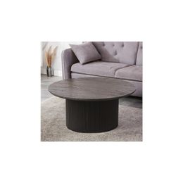Home Deluxe Couchtisch Rund ADELINA - Dark Oak