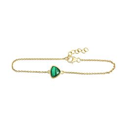Celesta Silber Armband 925 Sterling Silber vergoldet Malachit