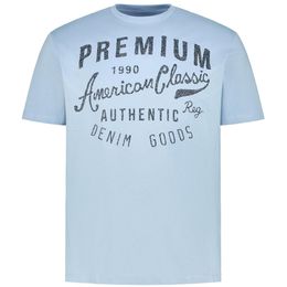 Jack & Jones Gro&szlig;e Gr&ouml;&szlig;en Jack&Jones T-Shirt mit Motiv-Print Farbe blau Gr&ouml;&szlig;e: 6XL