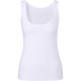 w&auml;schepur w&auml;schepur Damen Achseltop extralang, wei&szlig;, Gr&ouml;&szlig;e 46
