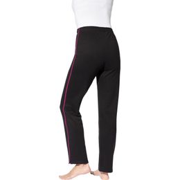 Catamaran Sports Damen Freizeithose mit angerauter Innenseite, schwarz-pink, Gr&ouml;&szlig;e 36/38