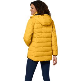 WITT Damen Steppjacke mit elastischer Kontrast-Paspelierung, ocker, Gr&ouml;&szlig;e 36