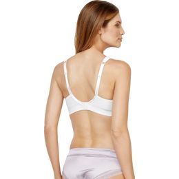 Swegmark Damen Entlastungs-BH ohne B&uuml;gel mit wattierter, seitlicher St&uuml;tze, wei&szlig;, Gr&ouml;&szlig;e 80B