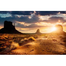 papermoon Fototapete "Trockene Landschaft", B/L: 4m x 2,6m, Bahnen: 8 Stk., bunt, Schlafzimmer, Tapeten