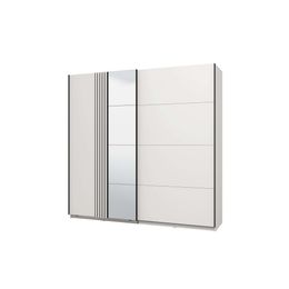 Schwebet&uuml;renschrank Inosign, B:220cm H:217,5cm T:61cm, wei&szlig;, Glas, Kunststoff, MDF, Metall, Spanplatte, Schr&auml;nke, "Ascalon, mit Spiegel und Lamellen