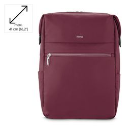 Hama Laptoprucksack "Laptoprucksack (bis 41 cm (16,2&ldquo;), wasserabweisend, gepolstert, 15 l)", B/H/T: 34cm x 44cm x 11cm, rot, Rucks&auml;cke, extralanger