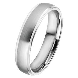 DOOSTI Damen Trauring "Schmuck Geschenk Silber 925 Trauring Ehering Partnerring LIEBE", 60, ohne Brillant, Silber 925 (Sterlingsilber), 5mm, silber,