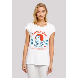F4NT4STIC Damen T-Shirt "Japanischer Shiba Inu Hund", wei&szlig;, Gr. XS, Obermaterial: 100% Baumwolle, Shirts, Premium Qualit&auml;t