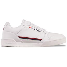 Lotto Damen Sneaker, Gr. 41, rot, Kunstfaser, Synthetik, clean, Schuhe, - besonders vielseitig zu kombinieren