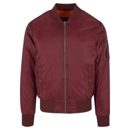 Urban Classics Herren Anorak "Urban Classics Herren Basic Bomber Jacket"burgundy, Gr. L, unifarben, 100% Polyamid, Jacken