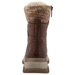 Mustang Shoes Damen Winterboots "Raissa", Gr. 39cognac, Lederimitat, Textil, used, Schuhe, Schn&uuml;rboots, Winterstiefel mit TEX-Membrane