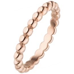 Jobo Damen Fingerring "Kugel", 54, Silber 925 (Sterlingsilber), rosa, Silber 925 (Sterlingsilber), Fingerringe, 925 Silber ros&eacute;gold vergoldet