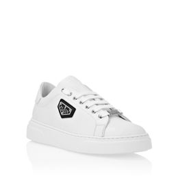 Philipp Plein Damen Sneaker "Iconic Plein Crocco Print", Gr. 3501, wei&szlig;, Schuhe