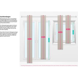 Gardine my home, B:140cm H:225cm, grau, Polyester, Polyester, Wohnzimmer, Gardinen, "Bene", Transparent, gemustert, glatt, verschiedene Gr&ouml;&szlig;en