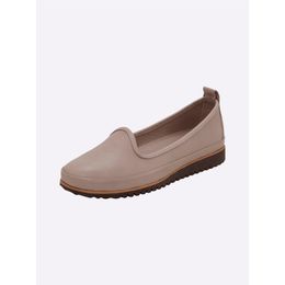 Andrea Conti Damen Slipper, Gr. 39, grau, Leder, Schuhe