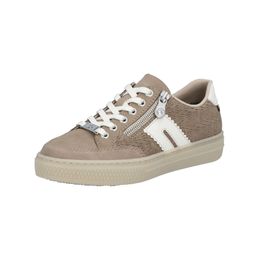 Rieker Damen Sneaker "Rieker Sneaker Glattleder", Gr. 36camel, Glattleder, Schuhe