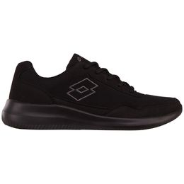 Lotto Damen Sneaker, Gr. 43, schwarz, Kunstfaser, Synthetik, unifarben, Schuhe, - besonders leicht & bequem