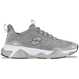 Lotto Herren Sneaker, Gr. 46, grau, Kunstfaser, Synthetik, Schuhe, - im angesagten 90er Jahre Look