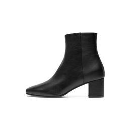 Henry Stevens Damen Schlupfboots "Audrey AB50 Businessschuh", Gr. 39, schwarz, Ziegennappa, Schuhe, Damen Stiefelette mit Absatz handgefertigt,