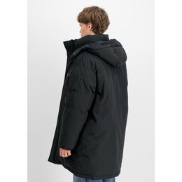 Herren Parka "Puffer Parka"schwarz, Gr. XXL, Alpha Industries, unifarben, Web, Obermaterial: 60% Baumwolle, 40% Nylon, Jacken