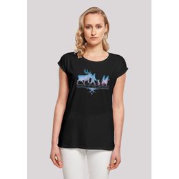 F4NT4STIC Damen T-Shirt "Frozen 2 Believe In The Journey'", schwarz, Gr. XS, Obermaterial: 100% Baumwolle, Shirts, Print