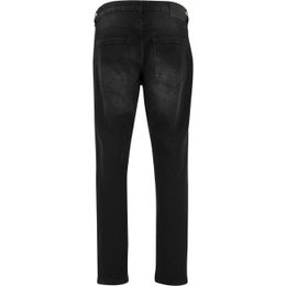 2Y Premium Herren Bequeme Jeans "2Y Premium 2Y EMILIO RIPPED SLIM FIT JEANS"schwarz, Gr. 38, unifarben, 98% Baumwolle, 2% Elasthan, Jeans