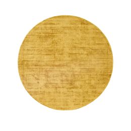 Teppich HEINE HOME, B:70cm H:7mm L:140cm, gelb, Viskose, Wohnzimmer, Teppiche