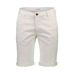 LINDBERGH Herren Chinoshorts "Chino-Shorts Relaxed Fit, Relaxed Loose Fit", wei&szlig;, Gr. L, Obermaterial: 98% Baumwolle, 2% Elasthan, Hosen