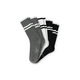 Schiesser Herren Socken "Bluebird", Gr. 43, schwarz-wei&szlig;, Baumwollmischung, Socken, druckfreier Bund, Fersen und Zehen handgekettelt, Cotton-Mix