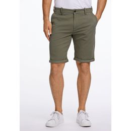 LINDBERGH Herren Chinoshorts "Chino-Shorts Slim Fit", gr&uuml;n, Gr. XS, unifarben, Obermaterial: 98% Baumwolle, 2% Elasthan, Hosen