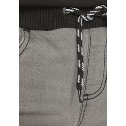 Arizona Jungen Schlupfjeans "Stretch-Jeans f&uuml;r Jungen", grau, Gr. 128, Denim/Jeans, Obermaterial: 75% Baumwolle, 24% Polyester, 1% Elasthan, Jeans,