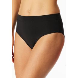 Schiesser Damen Retro Pants "Unique Cotton", Gr. 42, schwarz, Obermaterial: 90% Baumwolle, 10% Elasthan, unifarben, Unterhosen