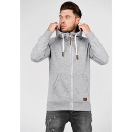 behype Herren Kapuzensweatshirt "SWANTON", grau, Gr. M, meliert, unifarben, 70% Baumwolle, 30% Polyester, Sweatshirts, mit praktischer Kapuze
