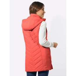 Classic Basics Damen Steppweste, orange, Gr. 42, unifarben, 100% Polyester, Wattierung:100% Polyester, Westen