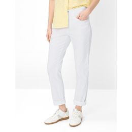 Brax Damen Five-Pocket-Hose Style CAROLA WHITE, denim wei&szlig;, Gr. 36