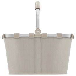 Reisenthel Einkaufskorb Carrybag herringbone sand, Beige, Textil, 22 L, quadratisch, 49x29x28 cm, Freizeit, Koffer & Taschen, Einkaufsk&ouml;rbe