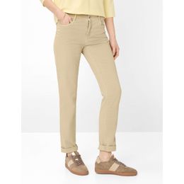 Brax Damen Five-Pocket-Hose Style MARY SANDSHELL, Beige, Gr. 40L