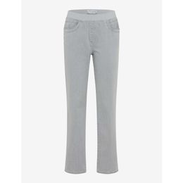 Raphaela by Brax Damen Five-Pocket-Hose Style CARINA FUN VERY LIGHT GREY,SLIGHTLY USED, denim hellgrau, Gr. 38
