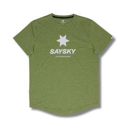 Saysky Logo Combat T-Shirt Bekleidung Herren gr&uuml;n