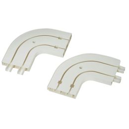 mydeco VHS Rundbogen 2-Lauf &brvbar; wei&szlig; &brvbar; Kunststoff &brvbar; Ma&szlig;e (cm): B: 17 H: 1,7 &raquo; H&ouml;ffner