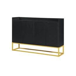 H&ouml;ffner Sideboard &brvbar; schwarz &brvbar; Ma&szlig;e (cm): B: 120 H: 80 &raquo; H&ouml;ffner